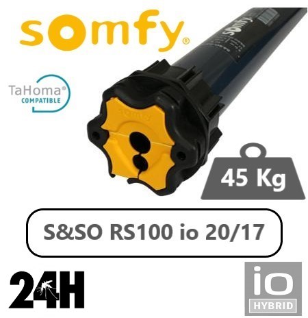 Motor vía radio Somfy S & SO RS100 io Hybrid - Mosquiteras24H